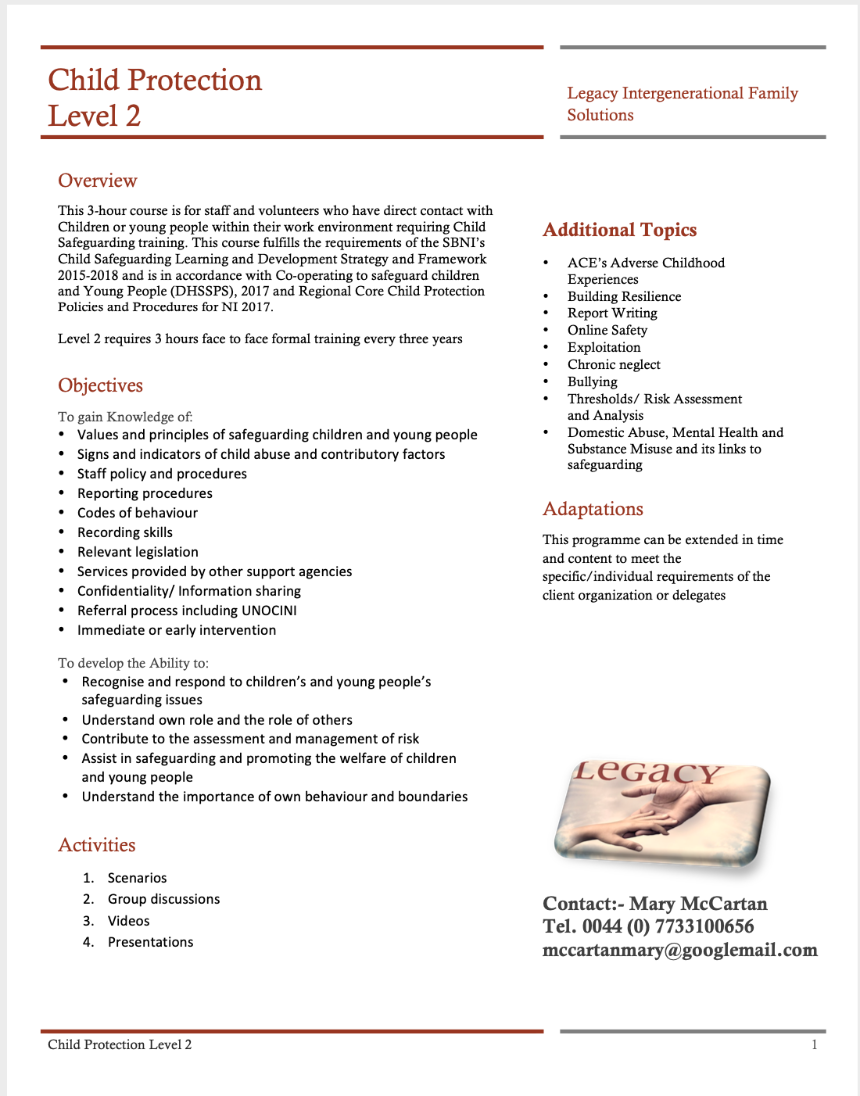 Child Protection Level 2